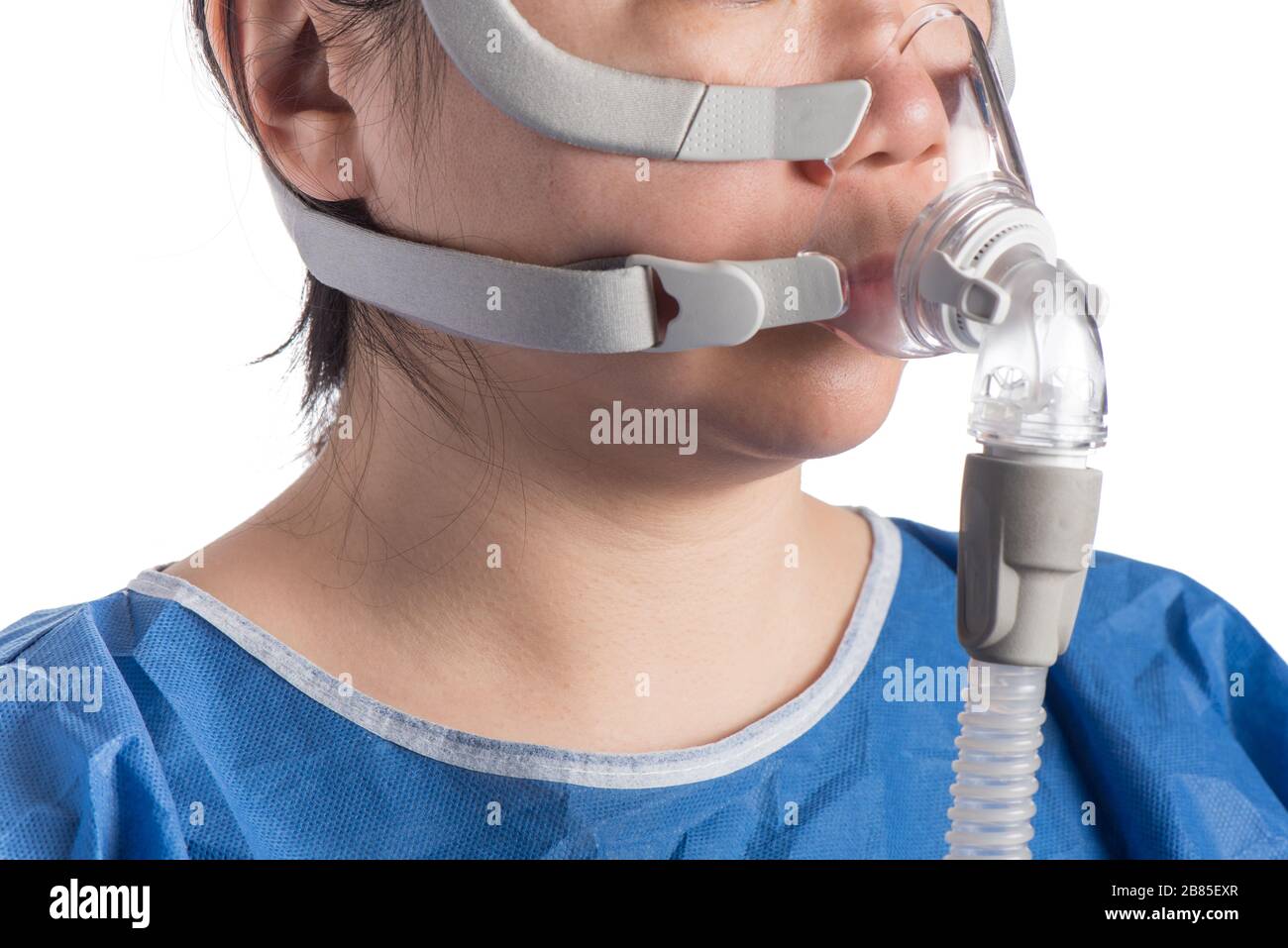 Choking woman hi-res stock photography and images - Alamy