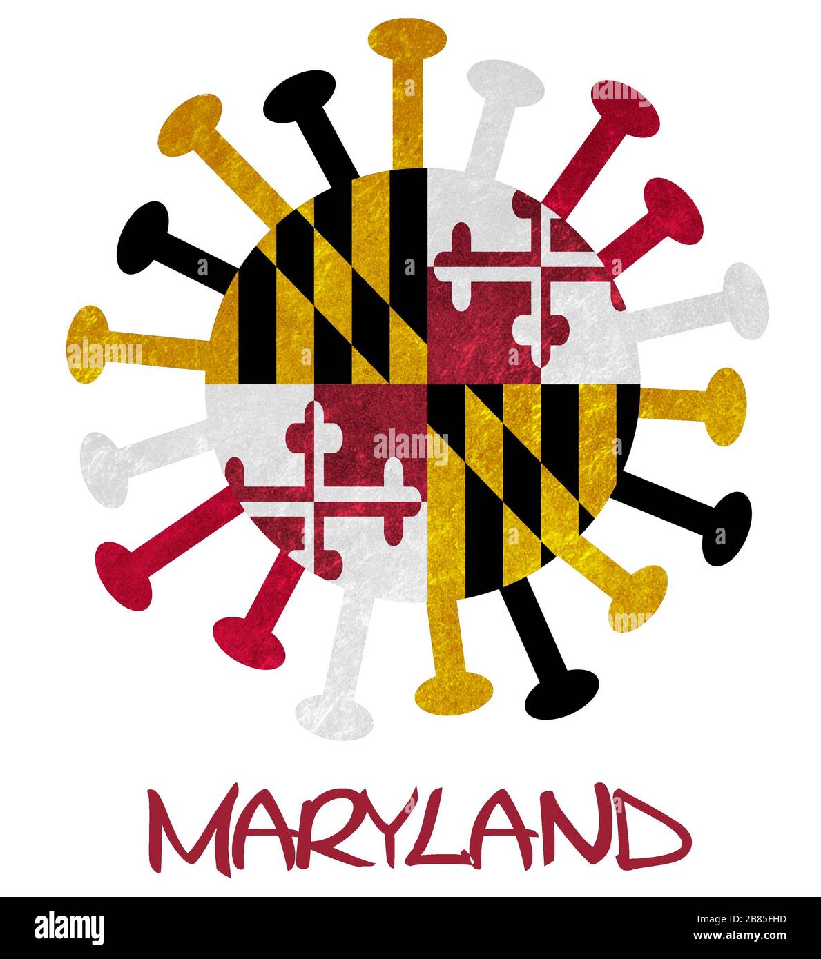 Maryland text Cut Out Stock Images & Pictures - Alamy