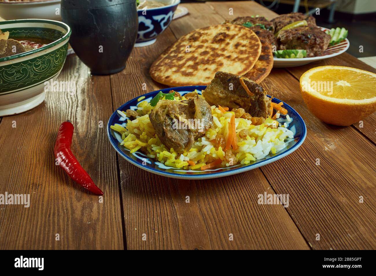 Basmati White Rice Shah Jahan Pulao, Awadhi cuisine, Traditional ...