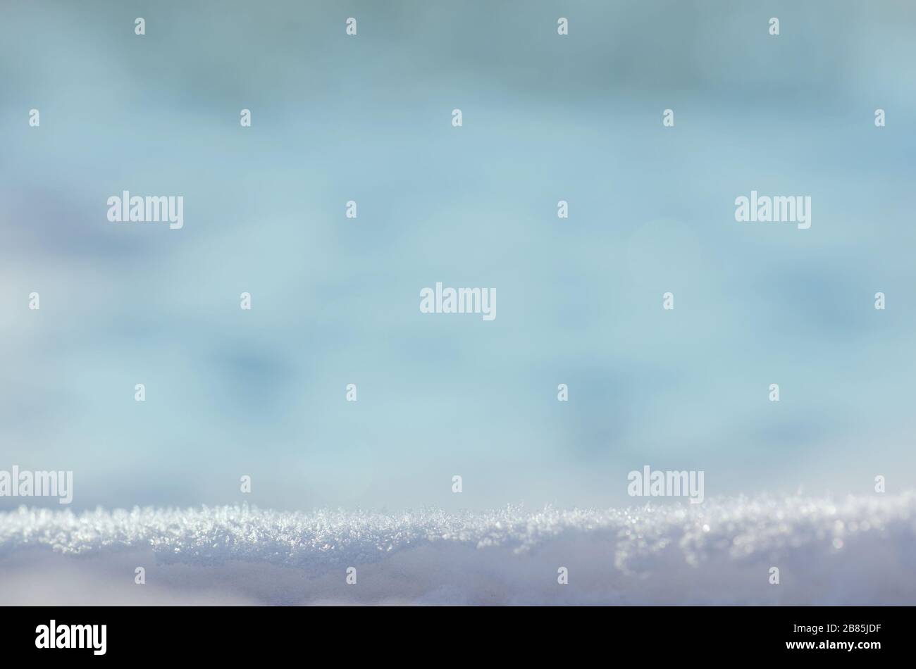 Background of fresh snow texture in blue tone Stock Photo - Alamy