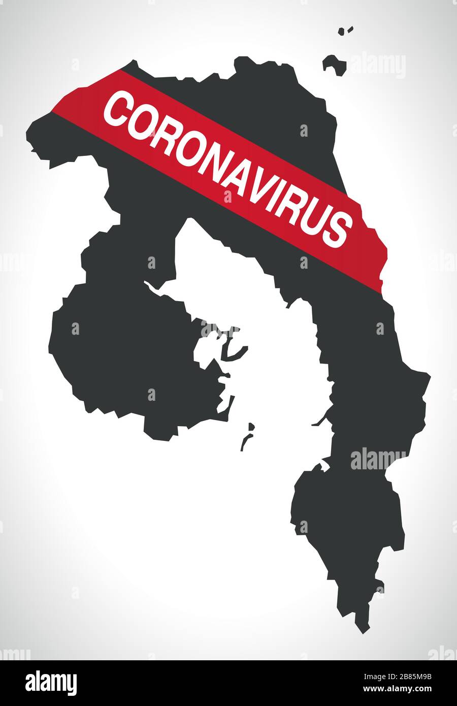 North down and ards map vector hi-res stock photography and images - Alamy