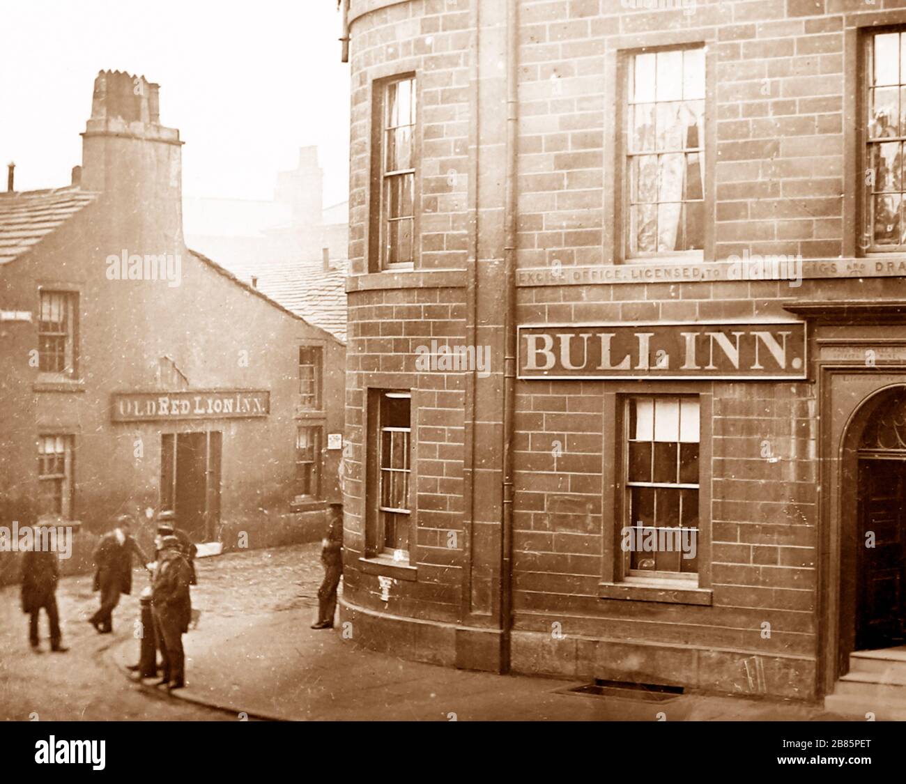 Bull Inn, Burnley, early 1900s Stock Photo - Alamy