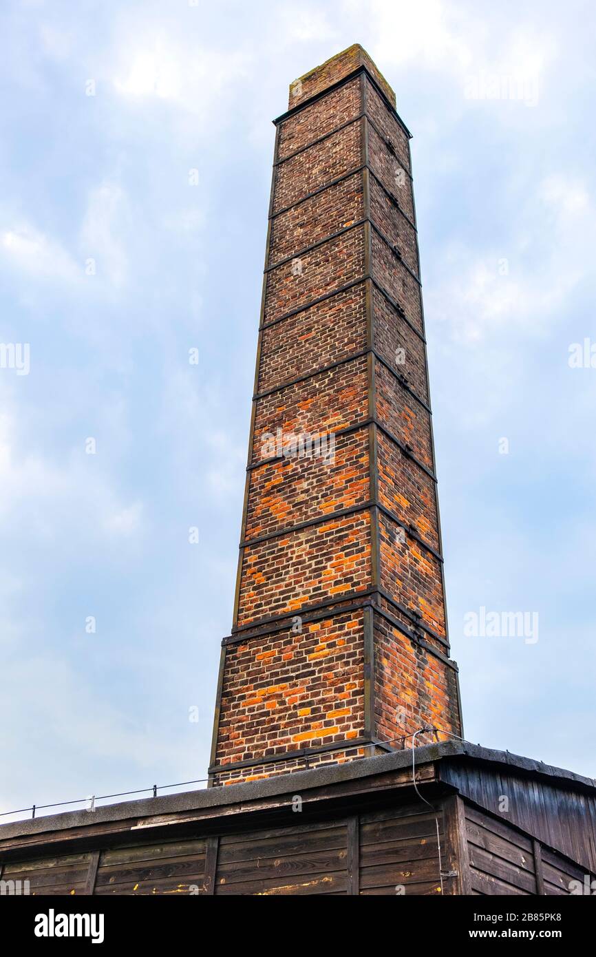 Crematorium chimney nazi concentration camp hi-res stock photography ...