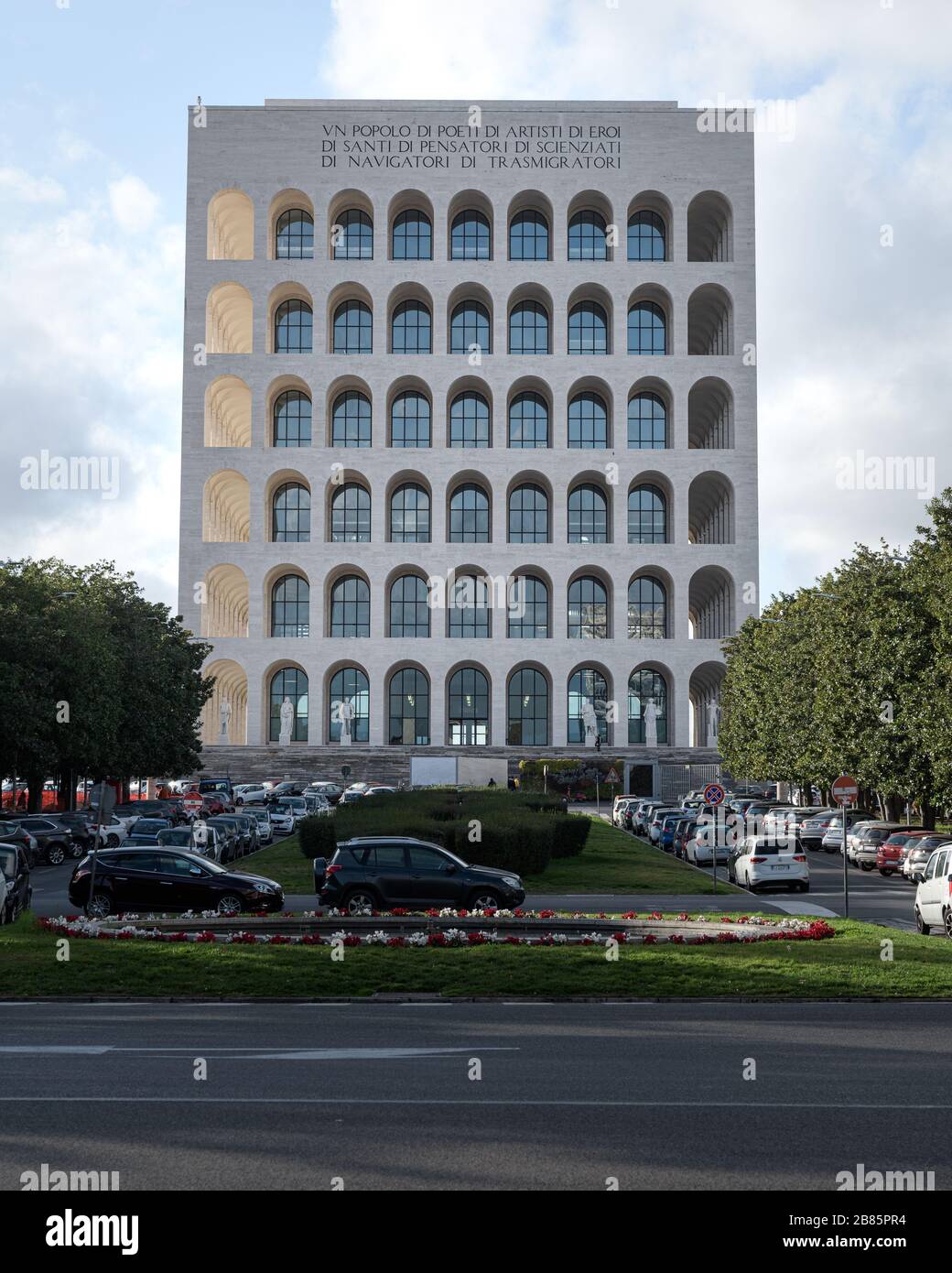 The Square Colosseum (Palazzo della Civiltà Italiana) is a fascist-era ...