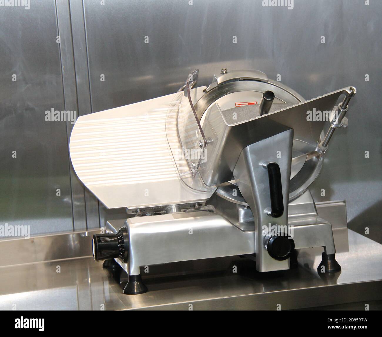 A Meat Slicing Commercial Kitchen Catering Machine Stock Photo - Alamy