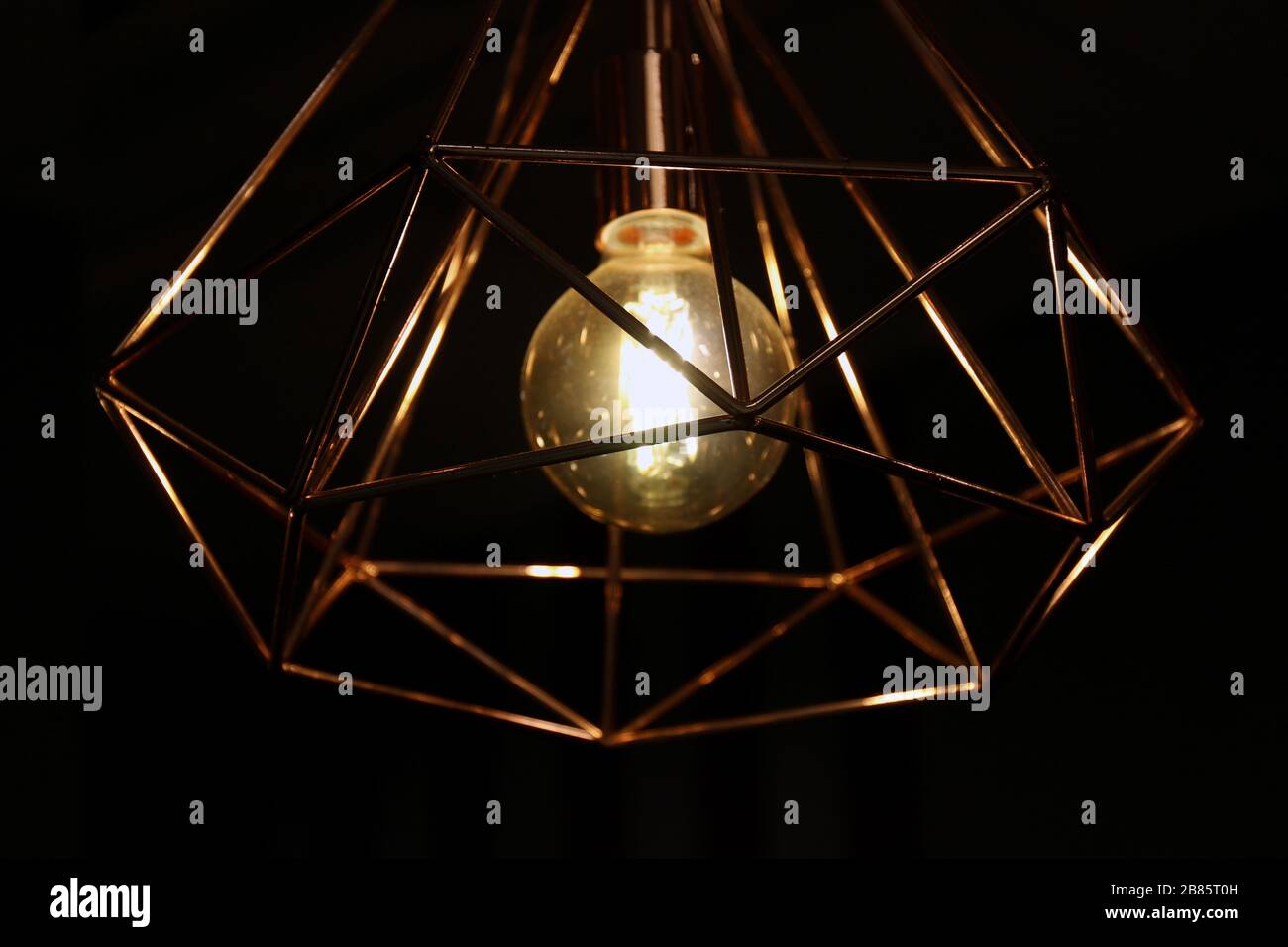 modern lighting hanging, lamp modern on dark background Stock Photo - Alamy