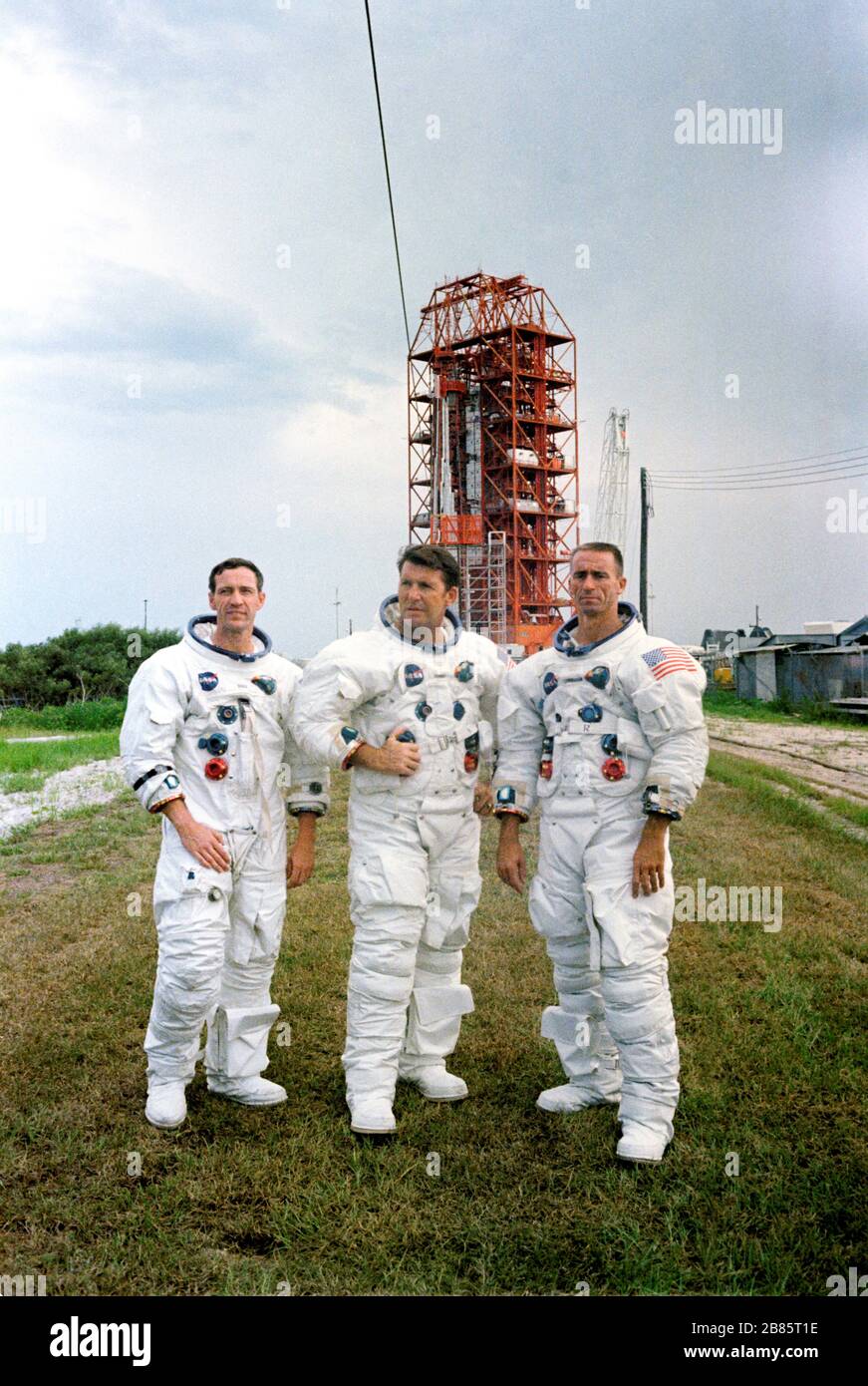 Apollo 7 Prime Crew Stock Photo - Alamy