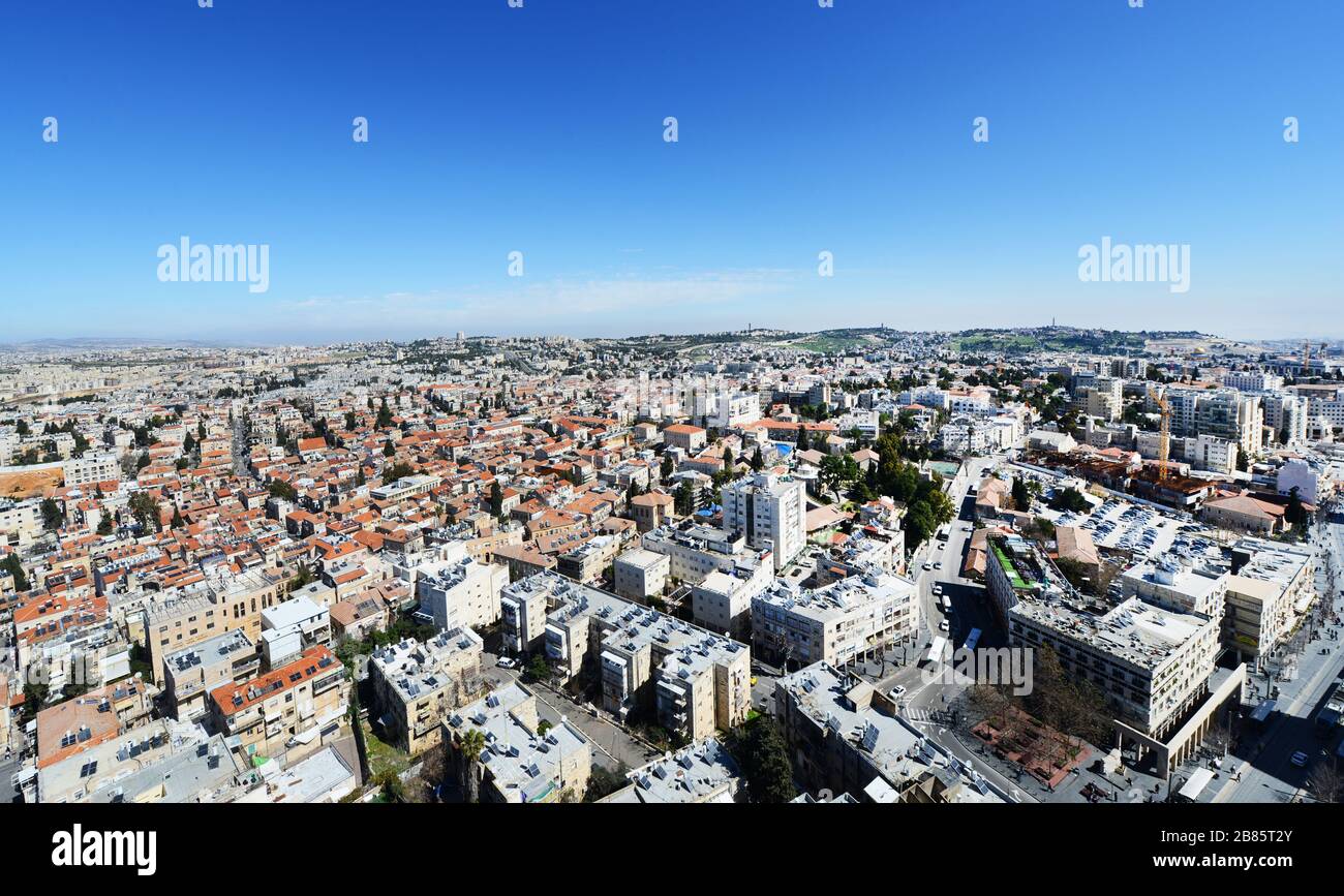 Aerial views of Jerusalem Stock Photo - Alamy