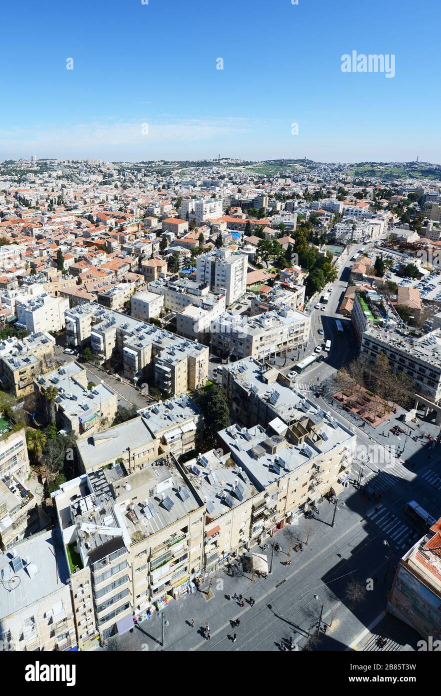 Aerial views of Jerusalem Stock Photo - Alamy