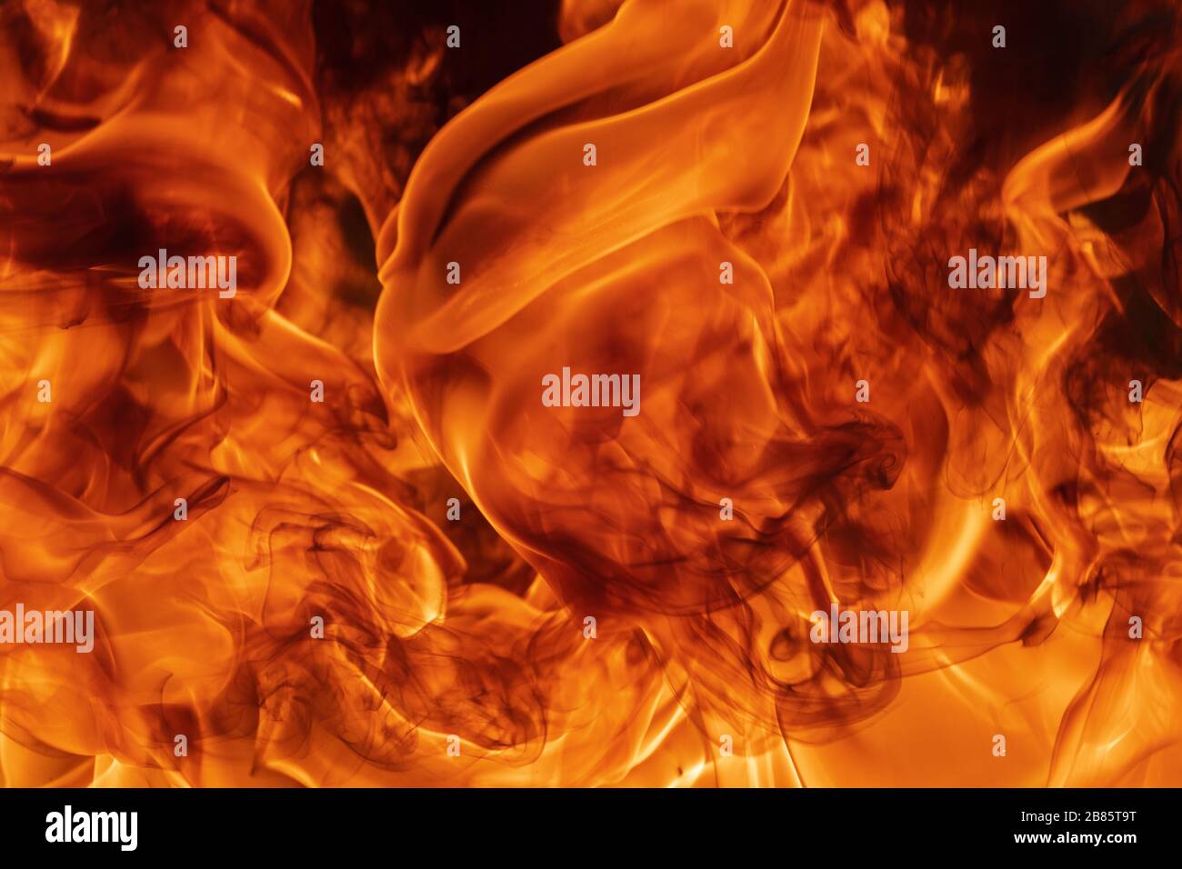 Abstract red fire natural background with blaze. Beautiful dangerous ...