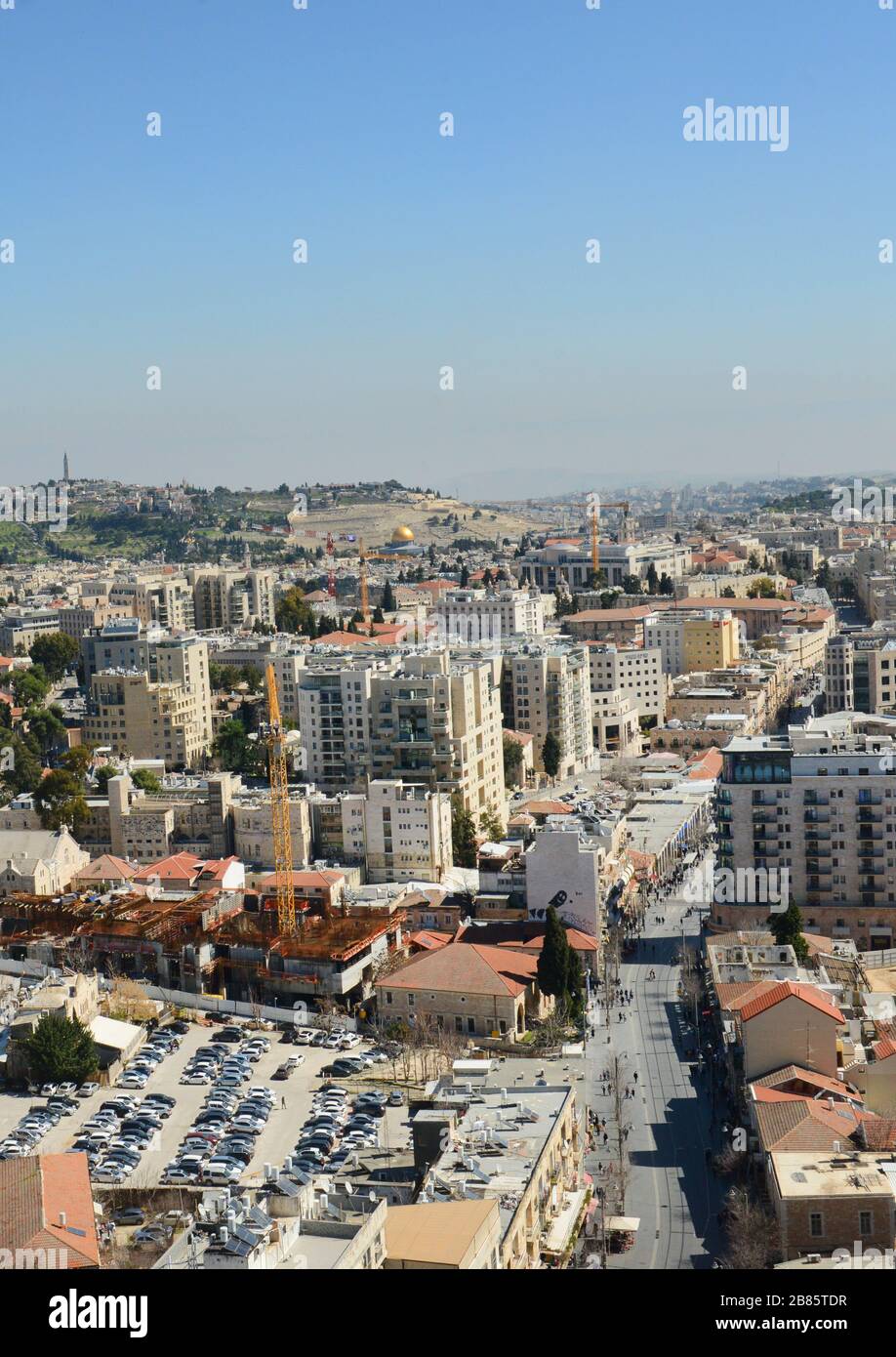 Aerial view of Jerusalem's city center Stock Photo - Alamy