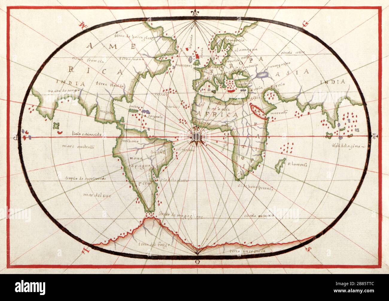 Antique portolan map hi-res stock photography and images - Alamy