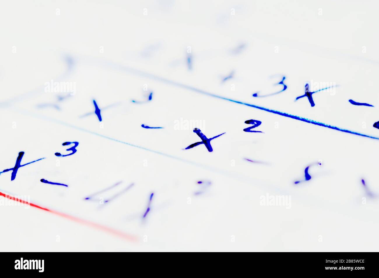 Math concept. Mathematical thinking using the calculation formula to ...