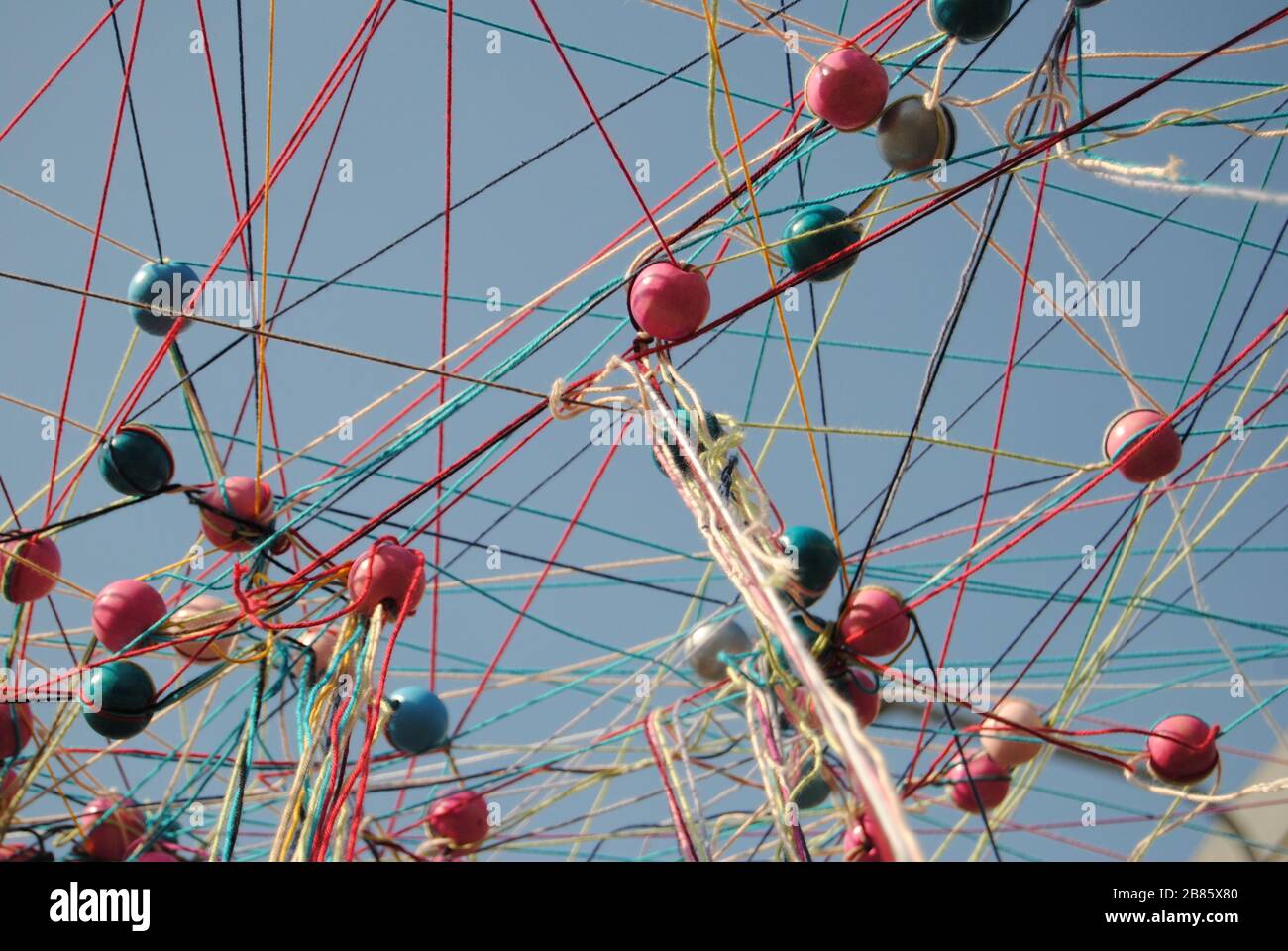 Strings in the Sky in Johannesburg, South Africa Stock Photo - Alamy