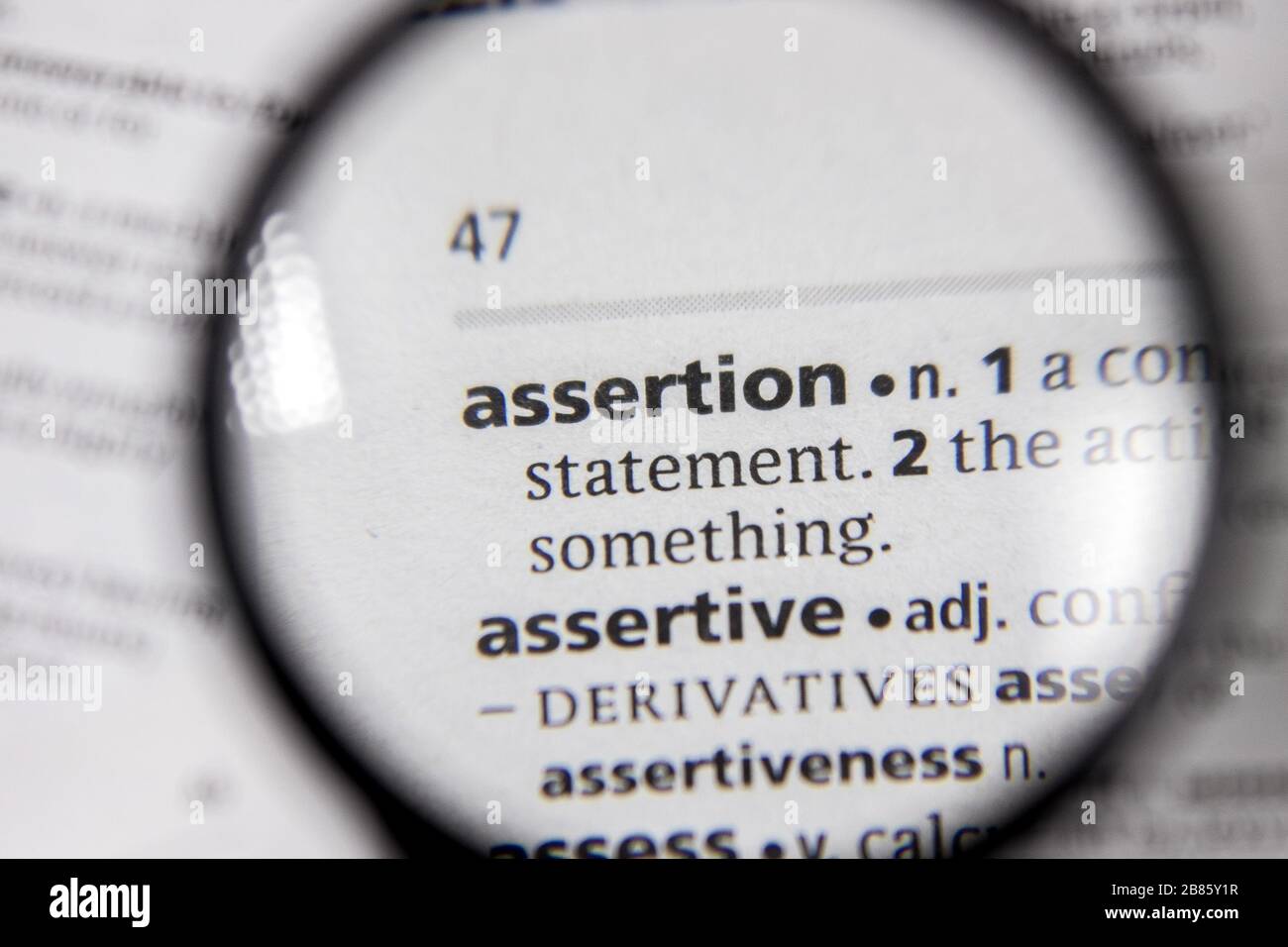 Assertion text hi-res stock photography and images - Alamy