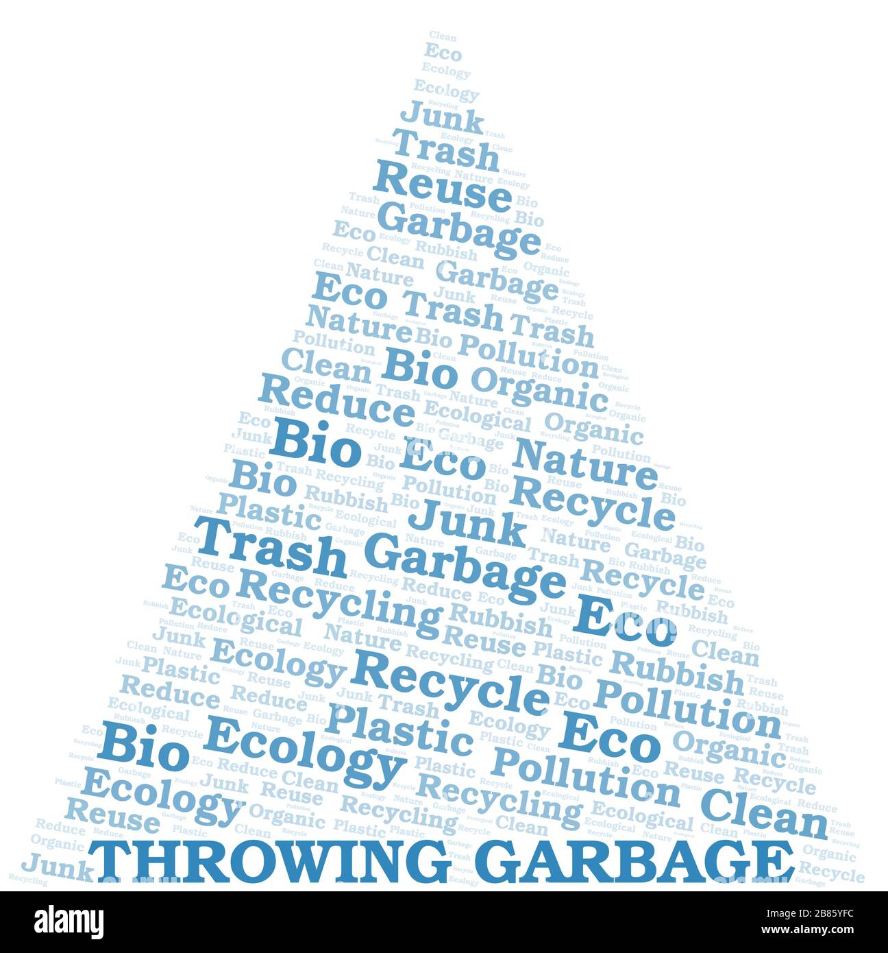 Throwing Garbage word cloud. Wordcloud made with text only Stock Vector ...