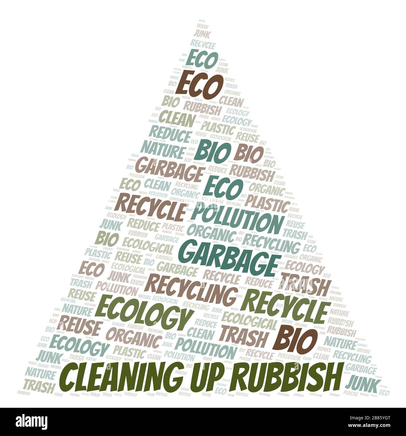 Cleaning Up Rubbish word cloud. Wordcloud made with text only Stock ...