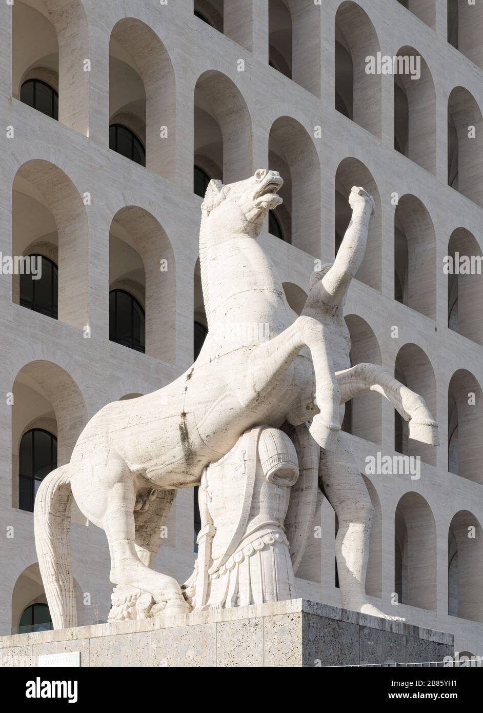The Square Colosseum (Palazzo della Civiltà Italiana) is a fascist-era ...