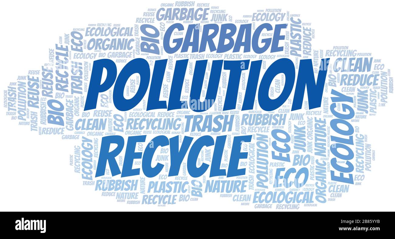 Pollution word cloud. Wordcloud made with text only Stock Vector Image ...