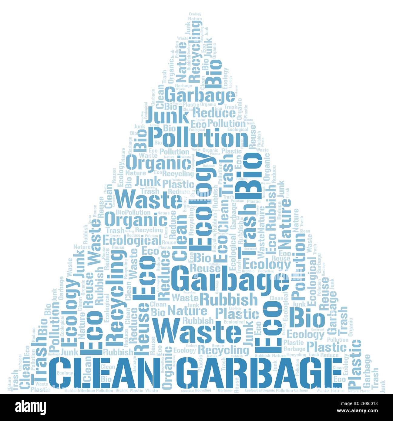 Clean Garbage word cloud. Wordcloud made with text only Stock Vector ...