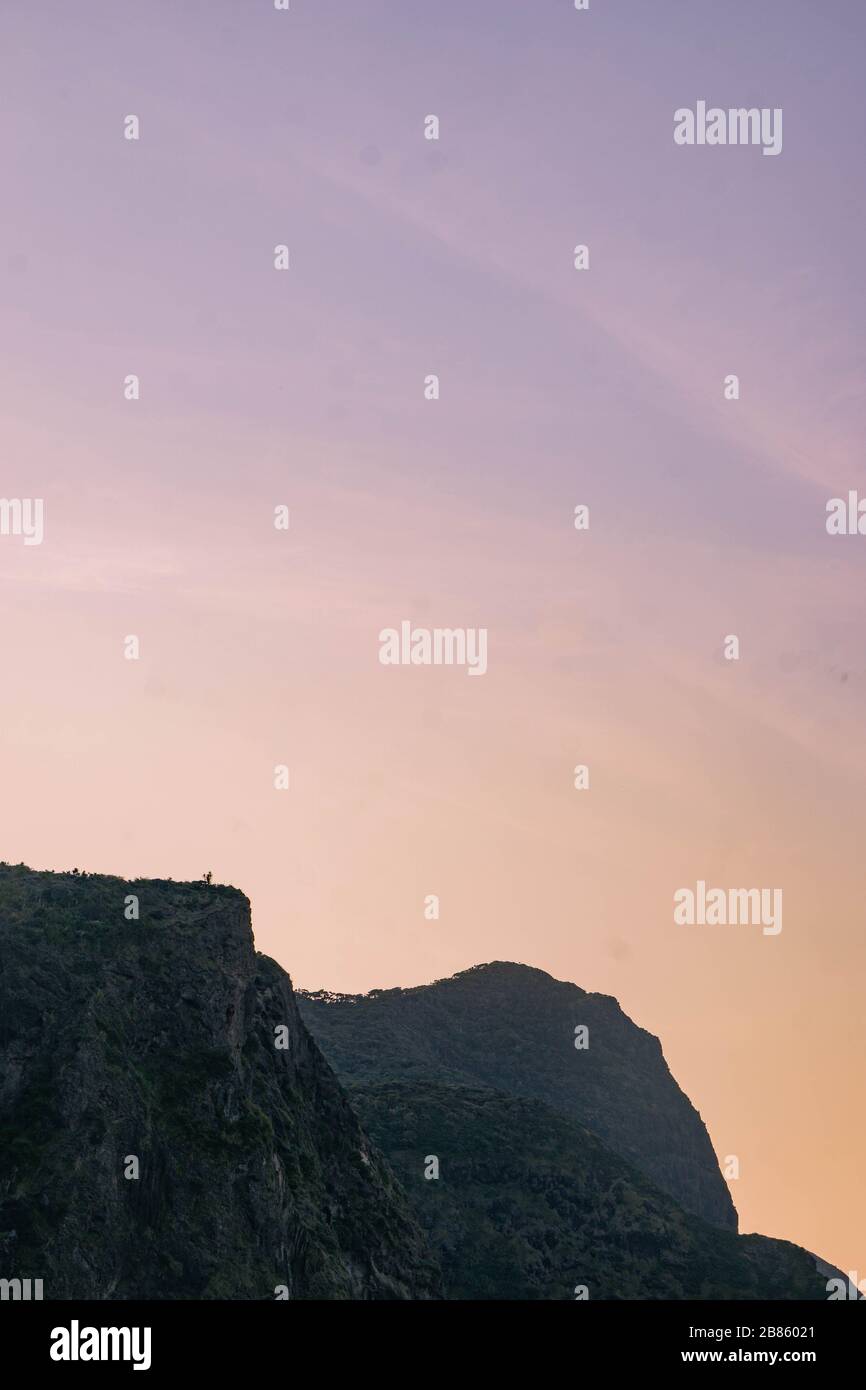colorful sunset landscape near the beach Stock Photo - Alamy