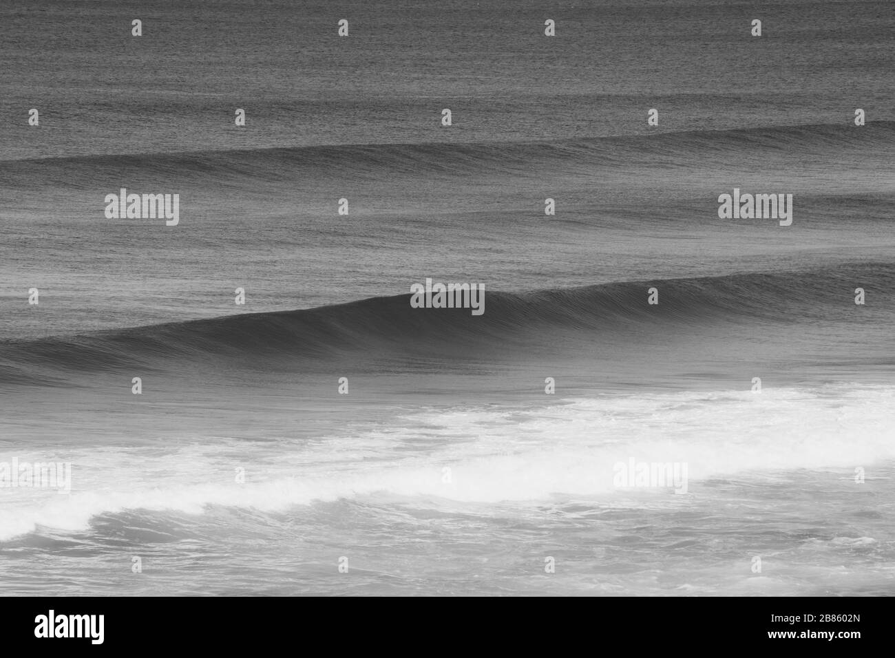 Beach resort ocean waves Black and White Stock Photos & Images - Alamy