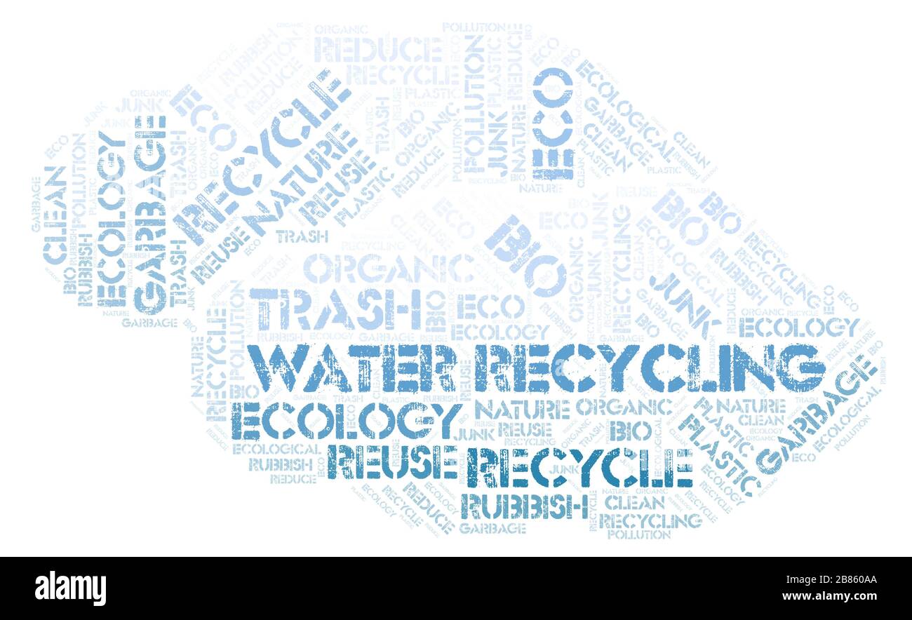 Water Recycling word cloud. Wordcloud made with text only Stock Photo ...