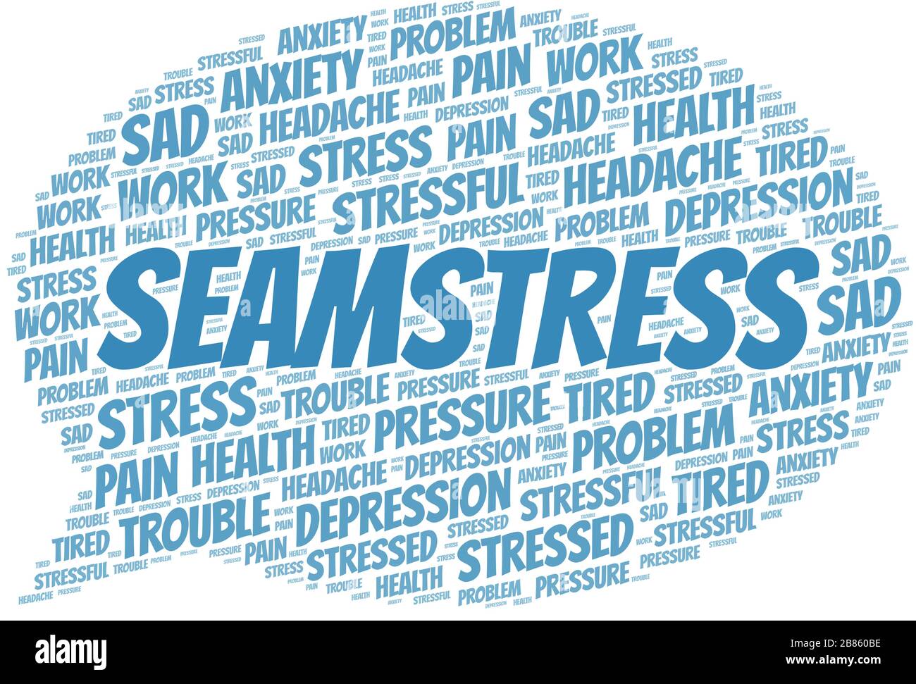 Seamstress word cloud. Wordcloud made with text only Stock Vector Image ...