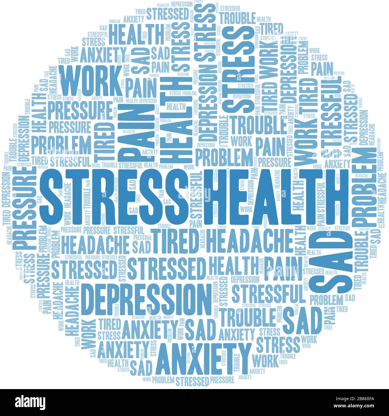 Anxiety anxiety text background wordcloud Cut Out Stock Images ...