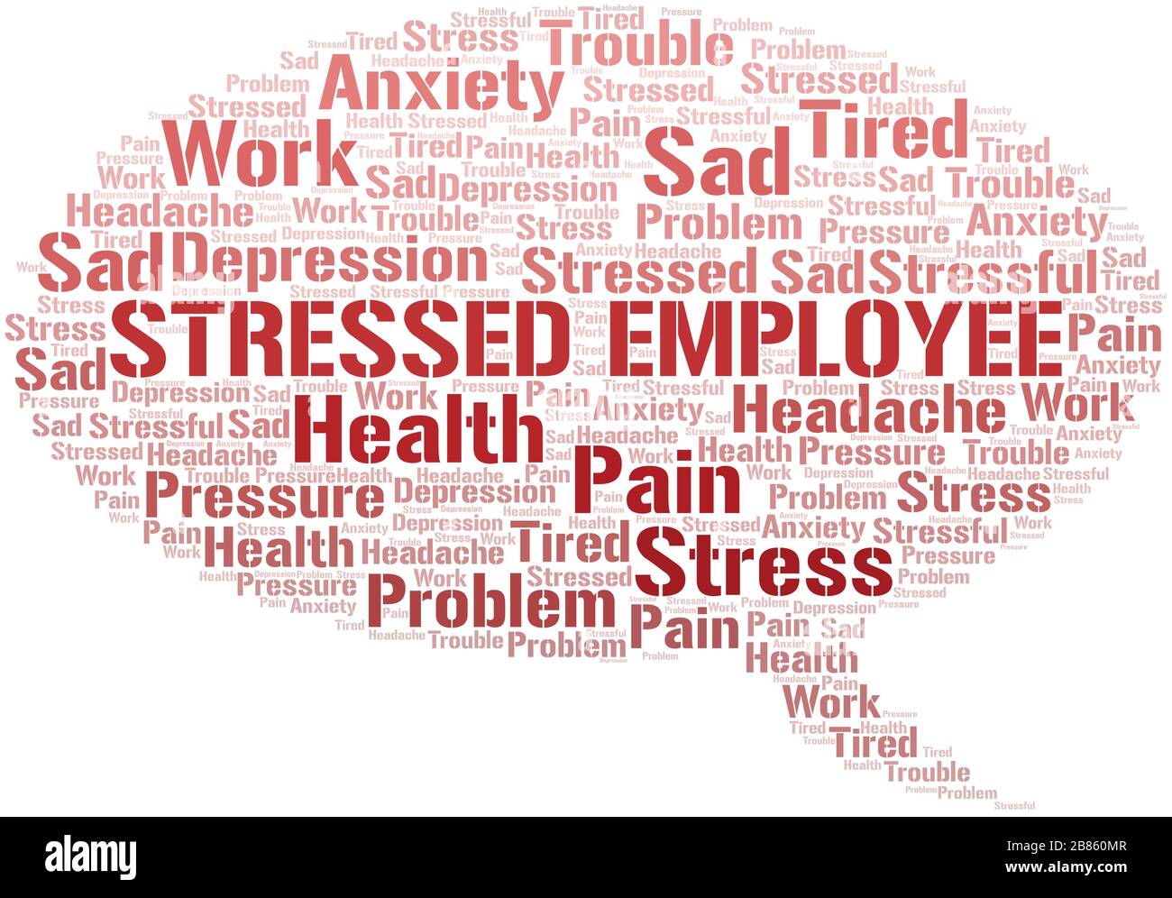 Anxiety anxiety text background wordcloud Cut Out Stock Images ...