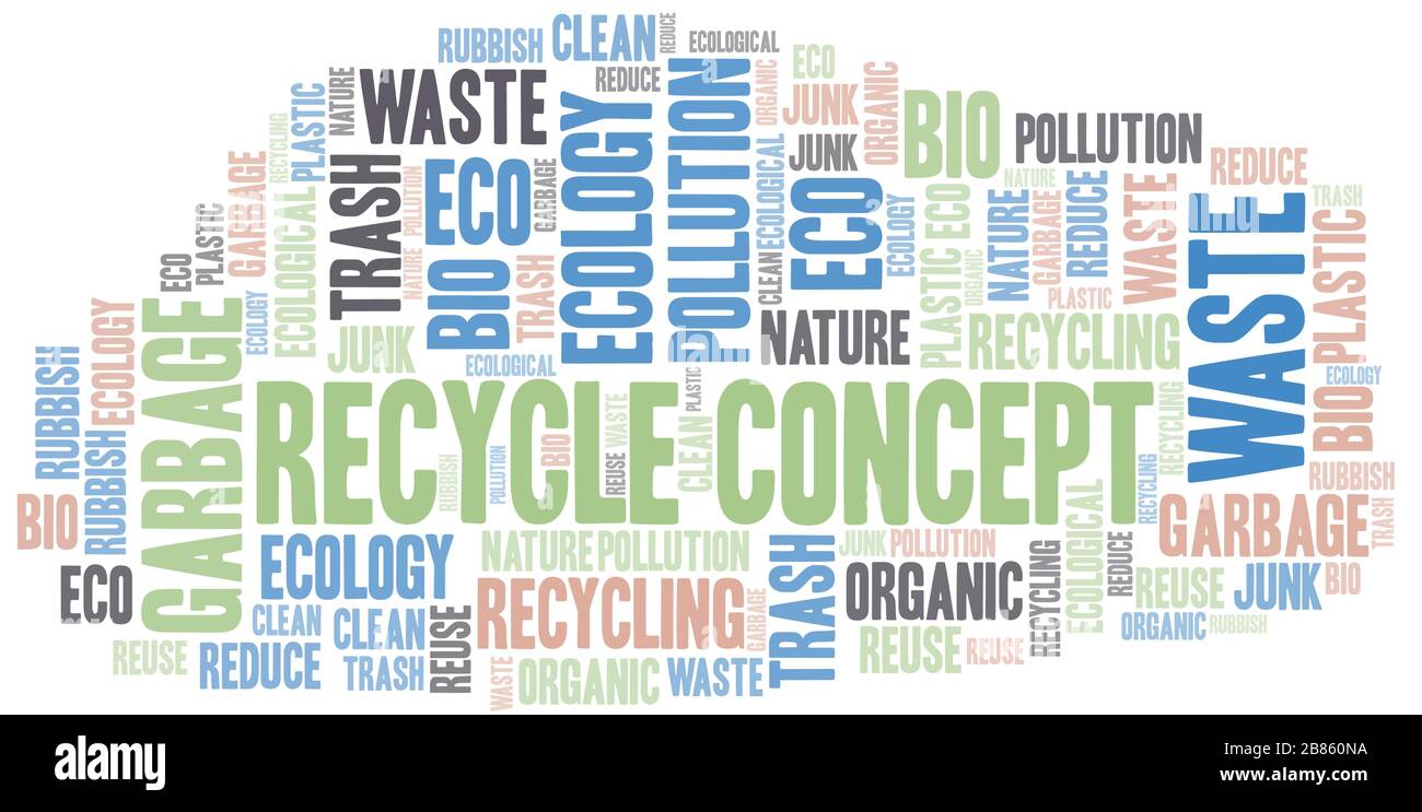 Recycling concept word cloud background Stock Vector Images - Alamy