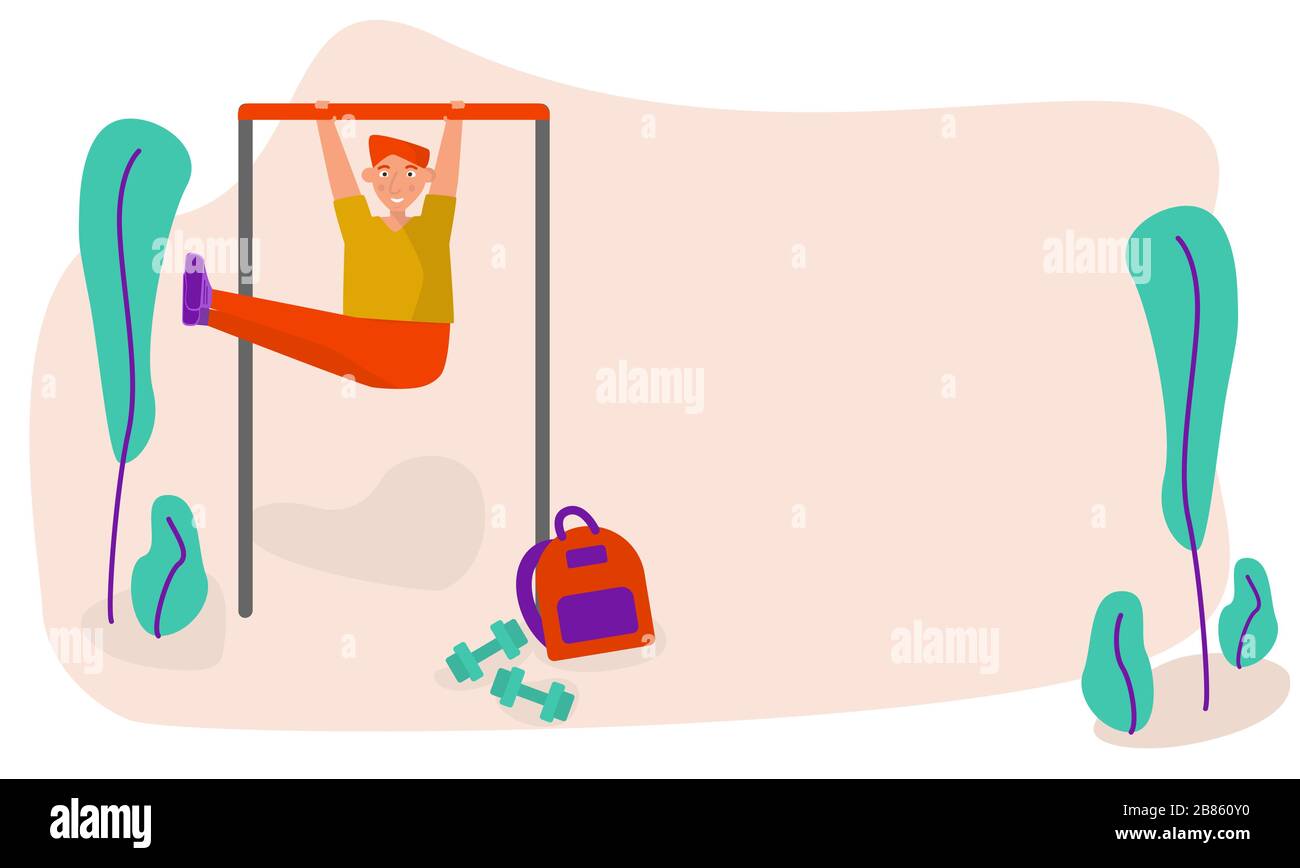 Press muscles Stock Vector Images - Alamy