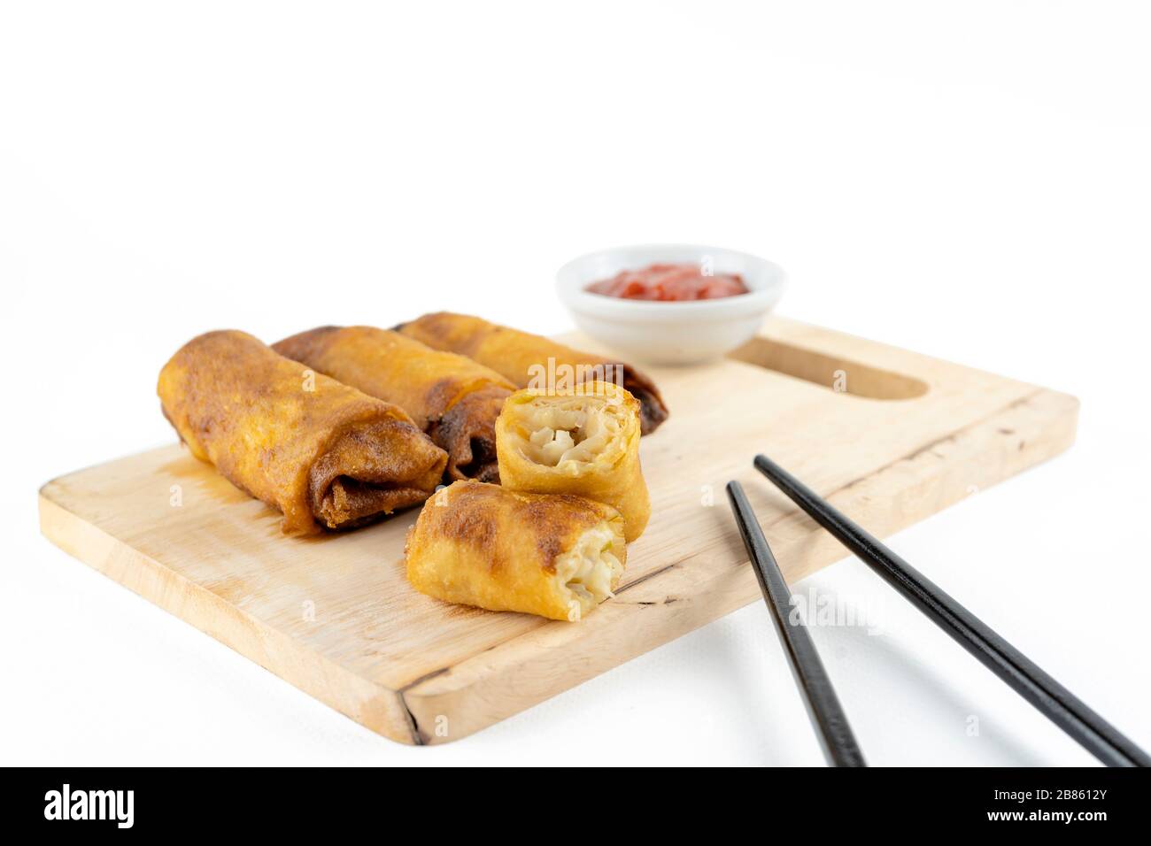 Spring rolls are from Chinese that we have eaten in the Dim Sum menu ...