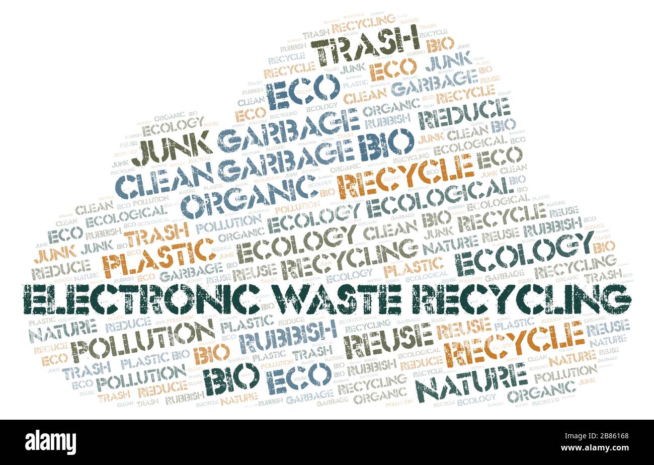 Electronic waste recycling word hi-res stock photography and images - Alamy