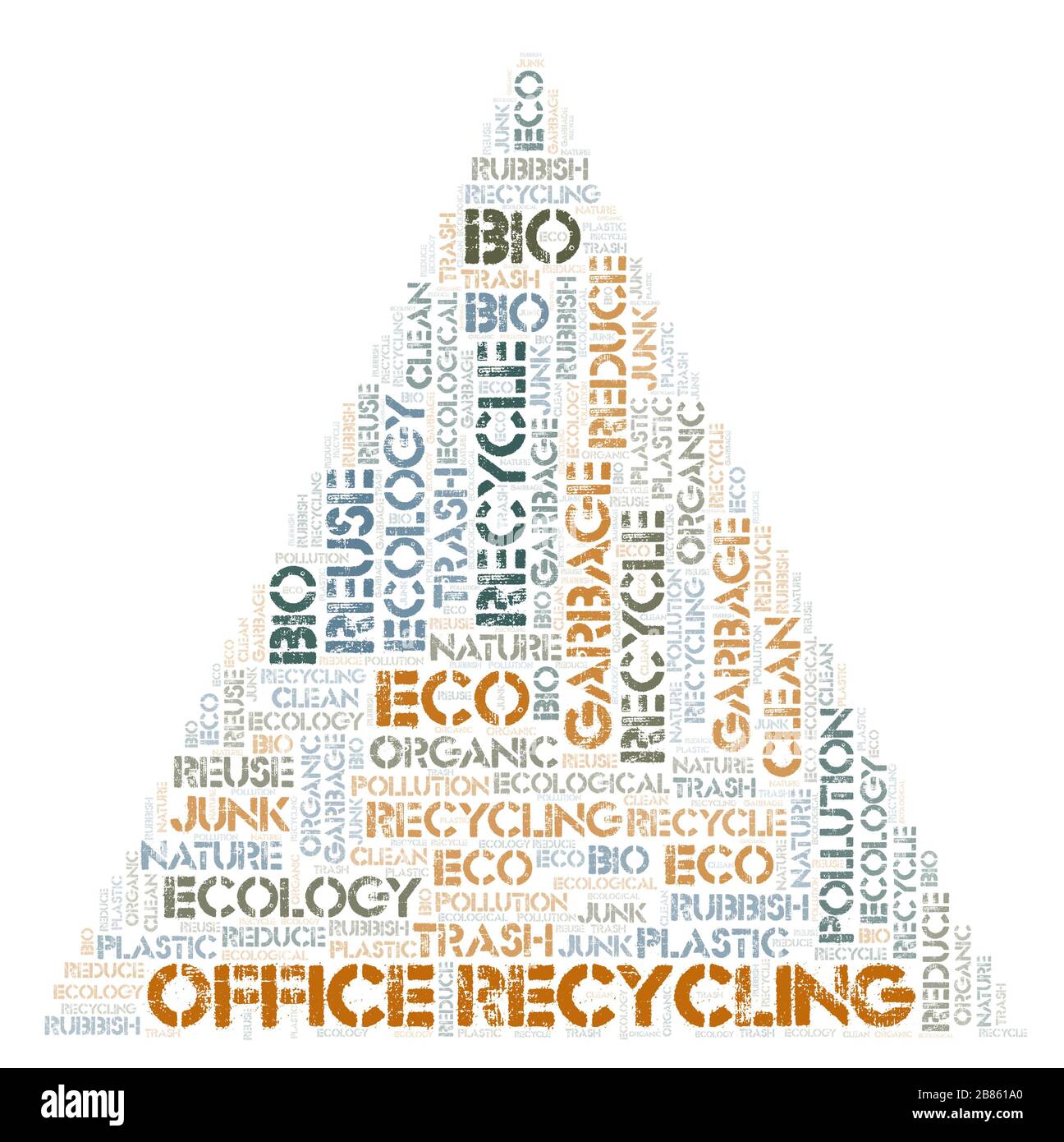 Office Recycling word cloud. Wordcloud made with text only Stock Photo ...