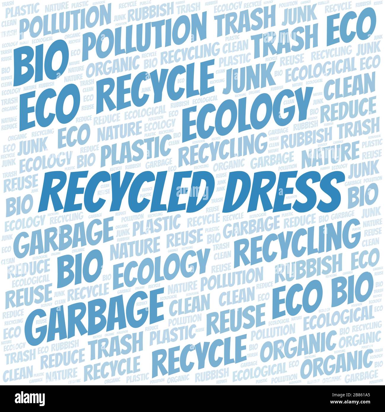 Recycled Dress word cloud. Wordcloud made with text only Stock Vector ...