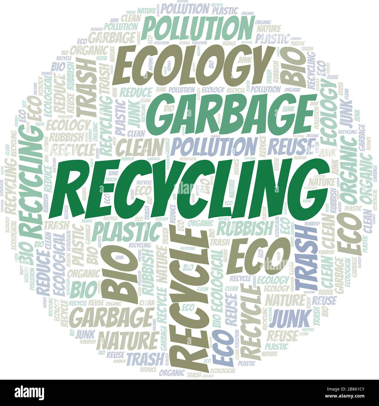 Recycling word cloud. Wordcloud made with text only Stock Vector Image ...