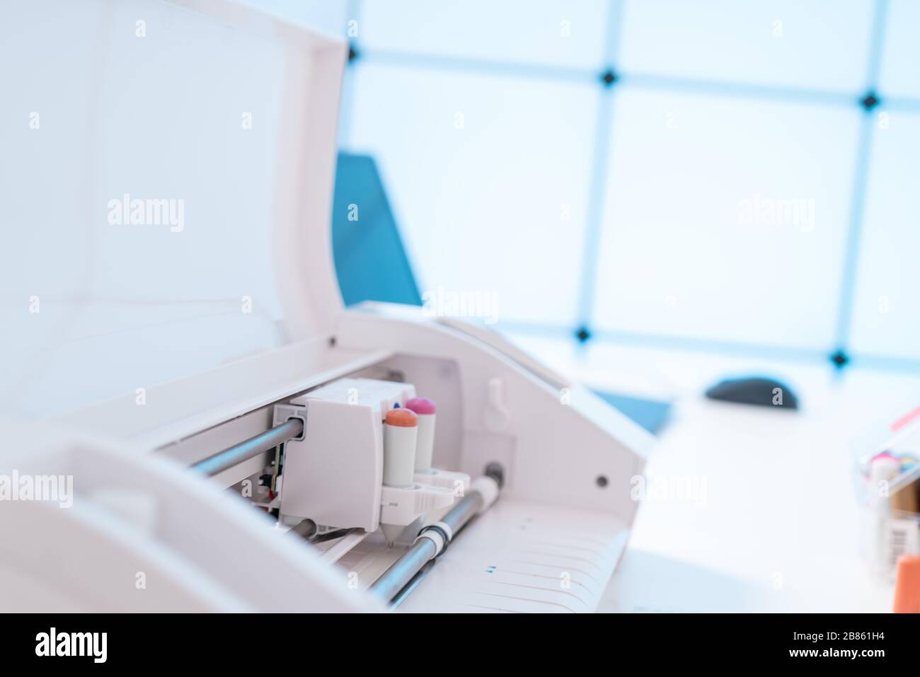 Office plotter in a design laboratory Stock Photo - Alamy