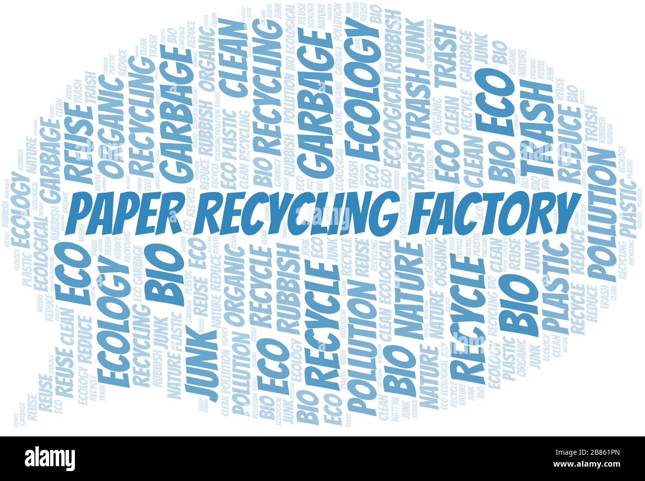 Paper Recycling Factory word cloud. Wordcloud made with text only Stock ...