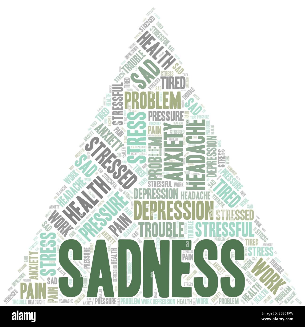 Sadness word cloud. Wordcloud made with text only Stock Vector Image ...