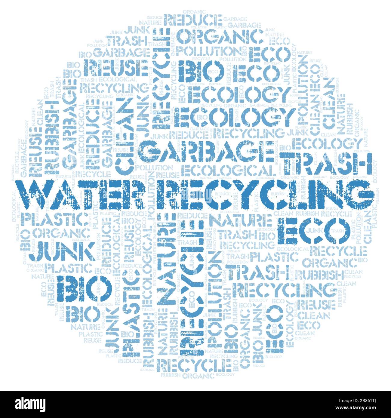 Water Recycling word cloud. Wordcloud made with text only Stock Photo ...