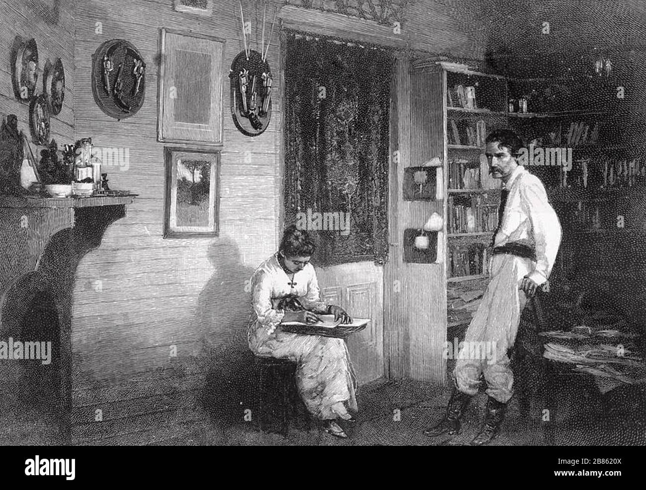 ROBERT LOUIS STEVENSON (1850-1894) Scottish traveler and novelist with ...