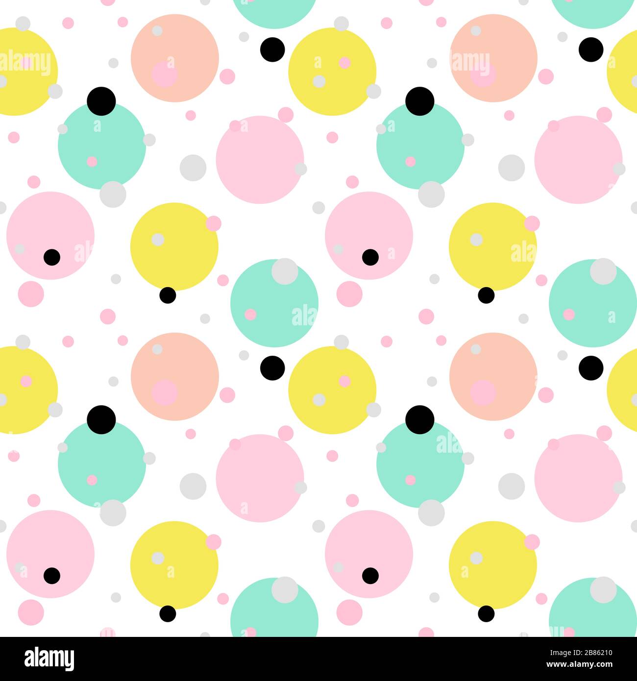 Colorful seamless pattern background with dots. Vector Illustration ...