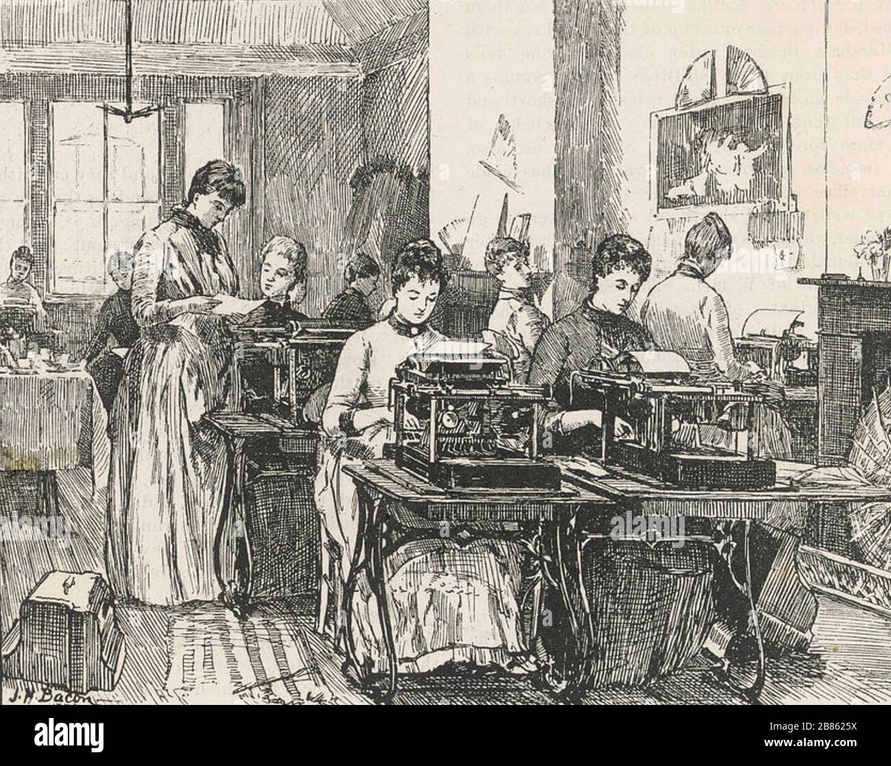 Typing pool hi-res stock photography and images - Alamy