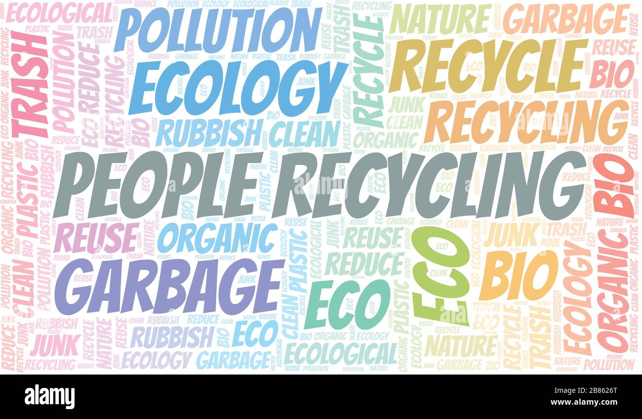 Recycling concept word cloud background Stock Vector Images - Alamy