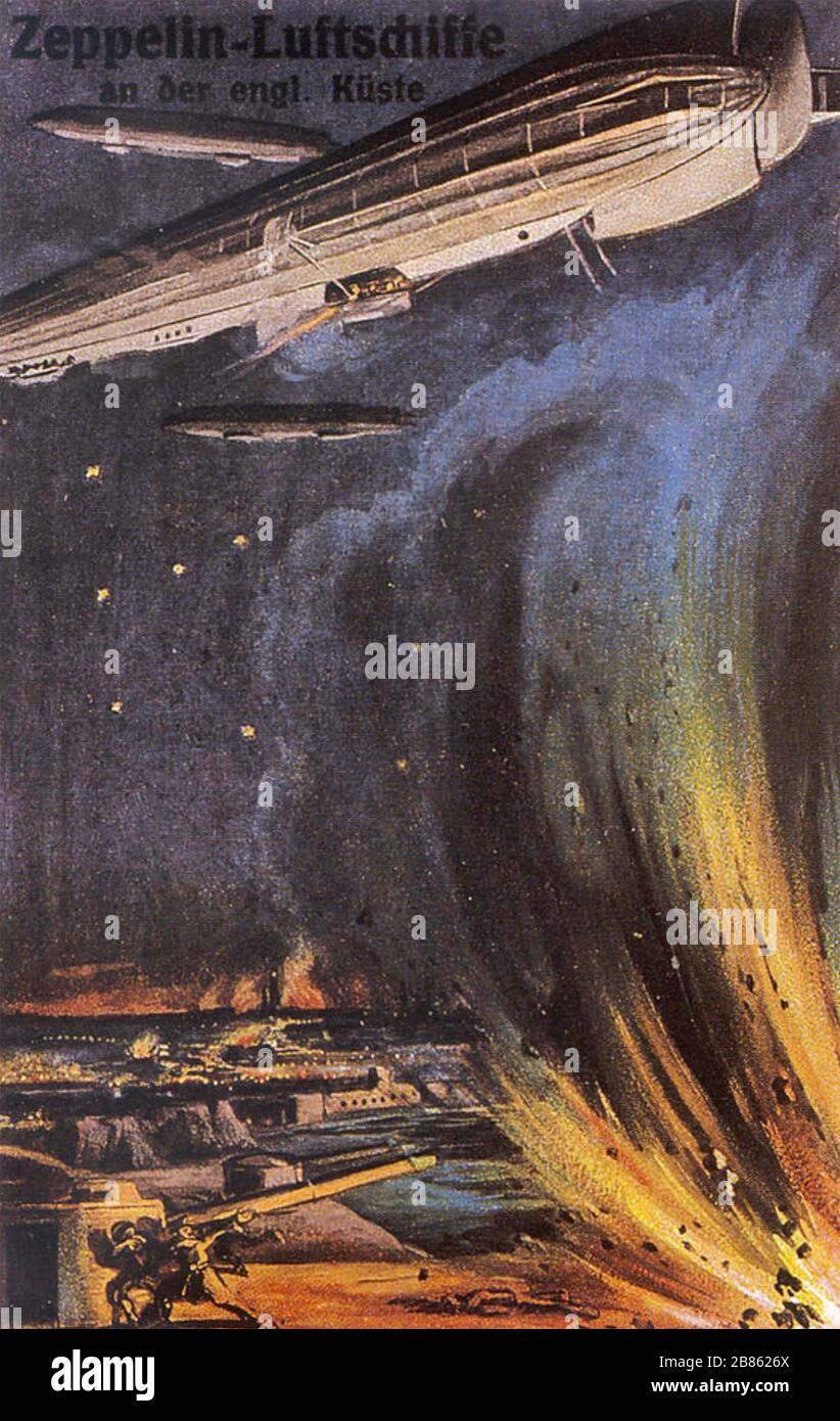 Zeppelin ww1 hi-res stock photography and images - Alamy