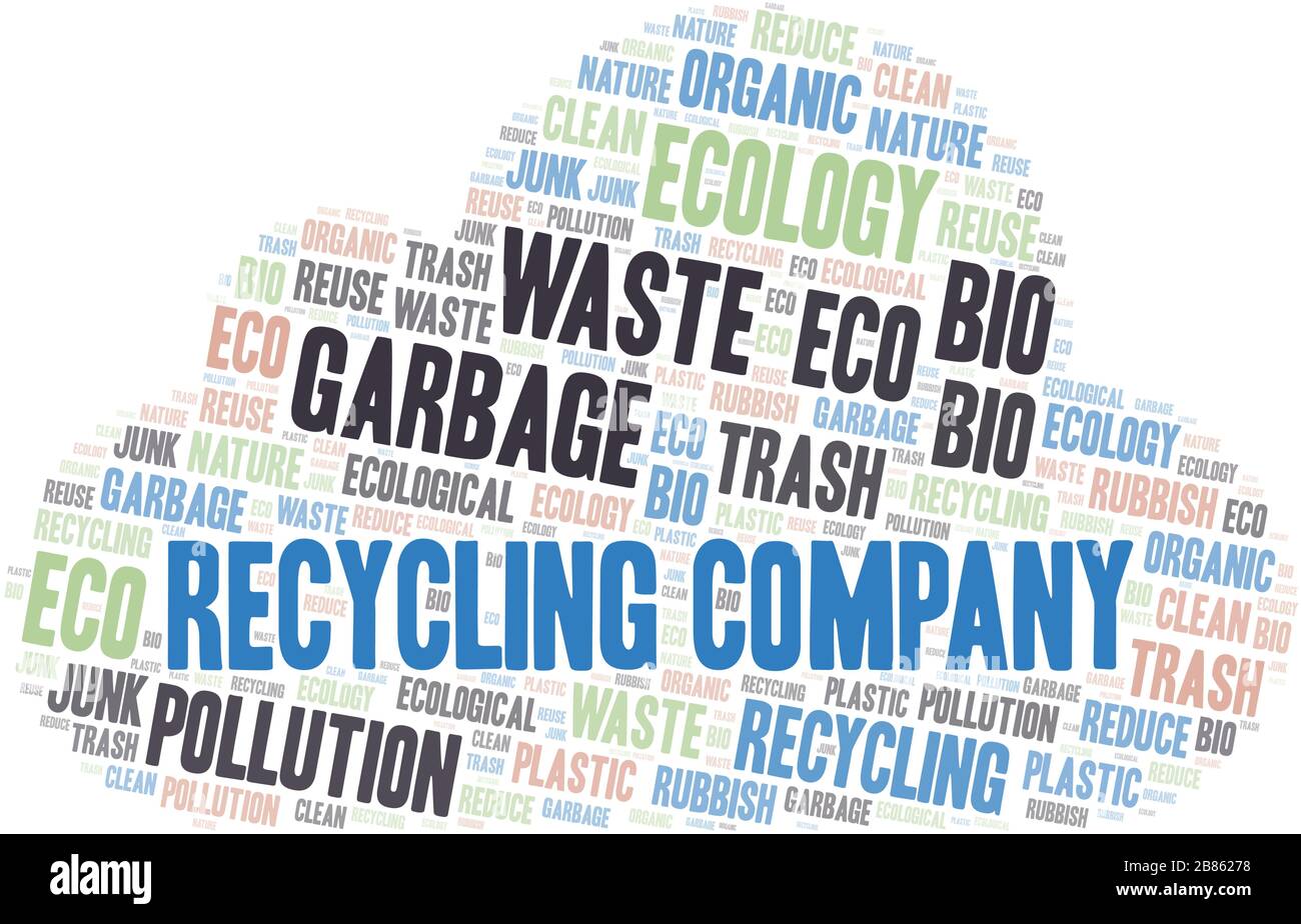 Recycling concept word cloud background Stock Vector Images - Alamy