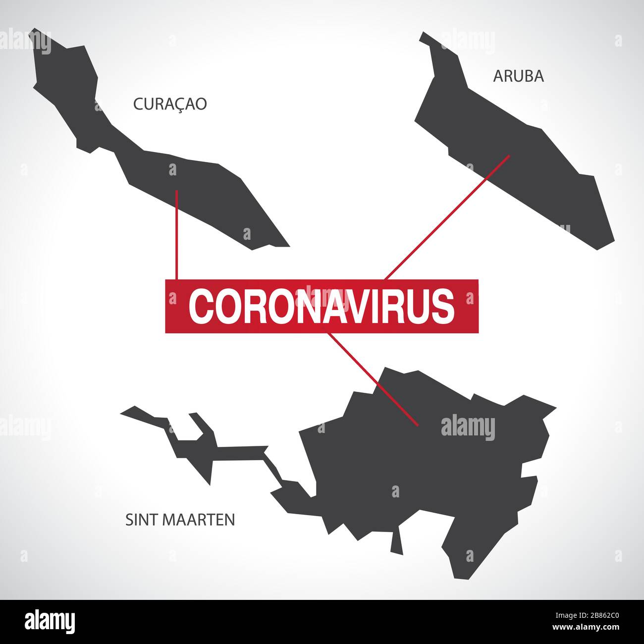 Curacao map hi-res stock photography and images - Alamy