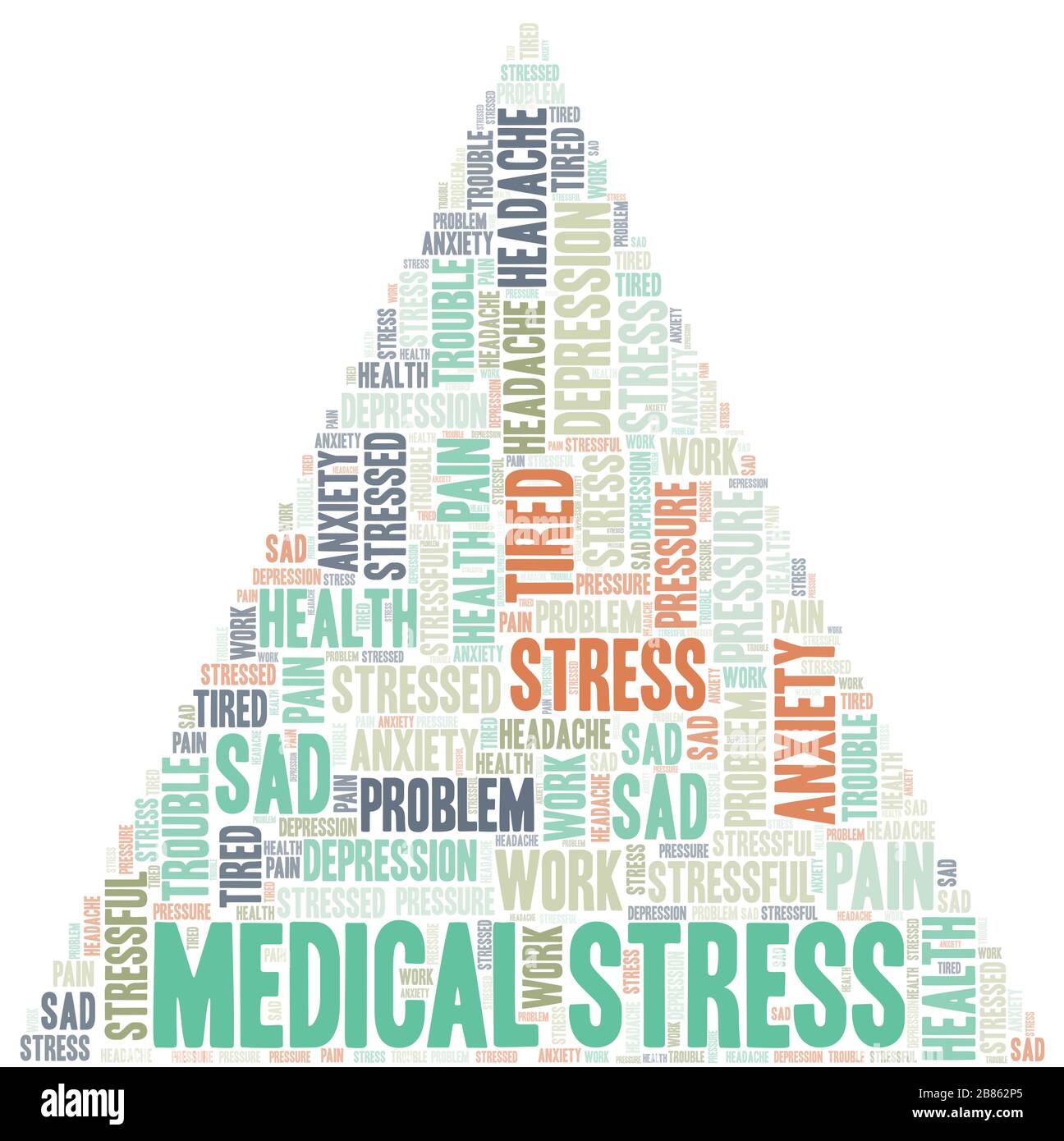 Medical Stress word cloud. Wordcloud made with text only Stock Vector ...