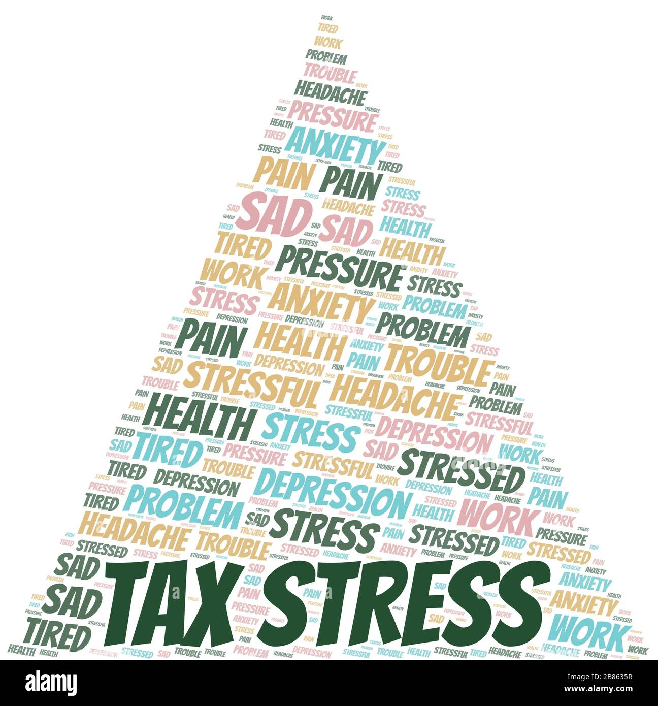 Tax Stress word cloud. Wordcloud made with text only Stock Vector Image ...